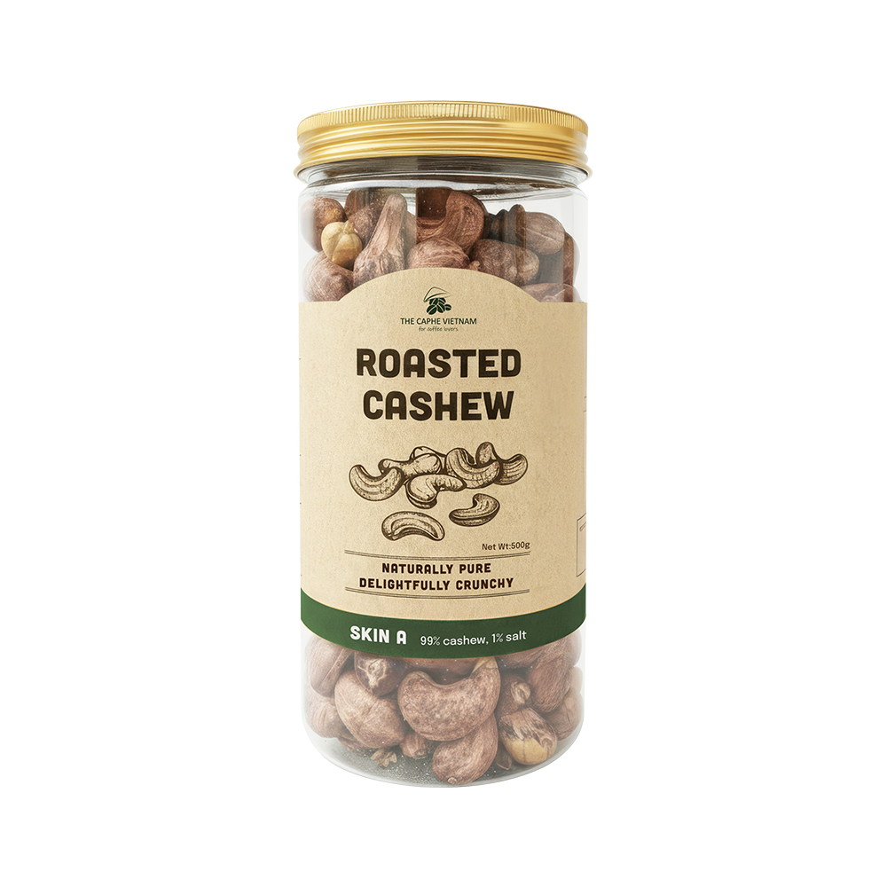 Combo Gift Set -Fine Robusta Natural Process 250g + Roasted Cashew Ski ...